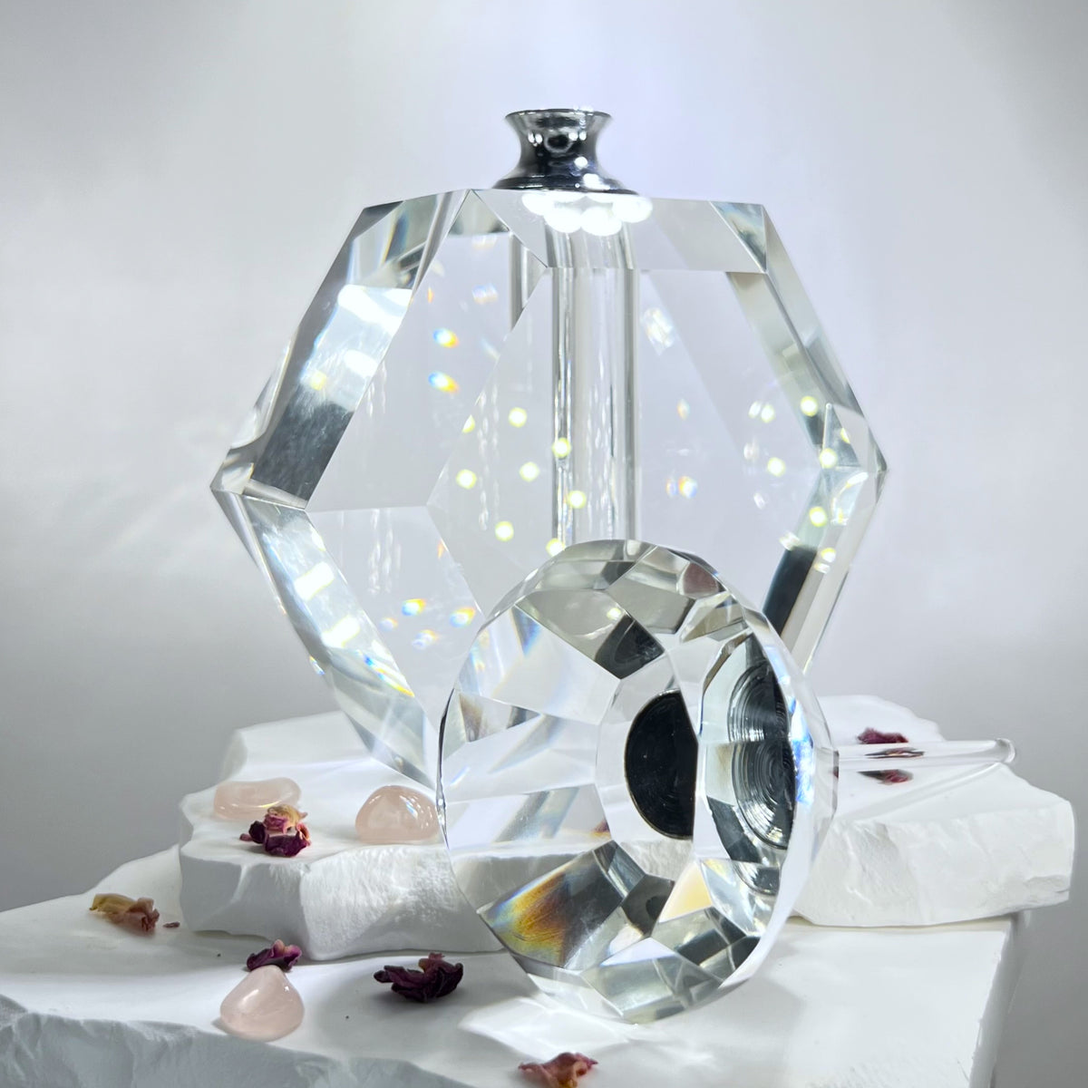 Crystal Perfume Bottle - Hexagonal Design, The Parfumerie – The ...